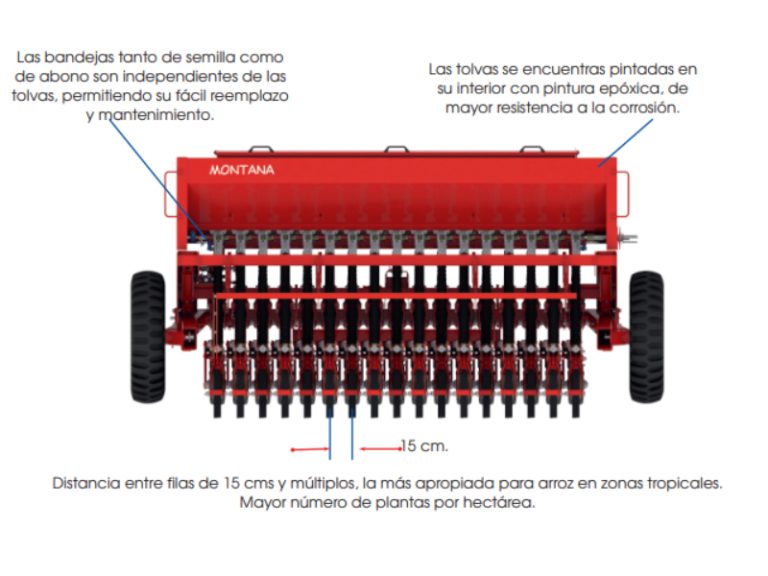 Sembradora de grano fino - Montana - J MAQ S.A.S